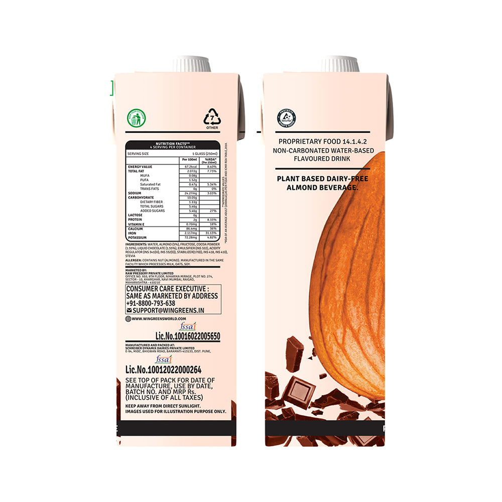 Order Cacao Almond Milk Online at the Best Price - Wingreens World ...