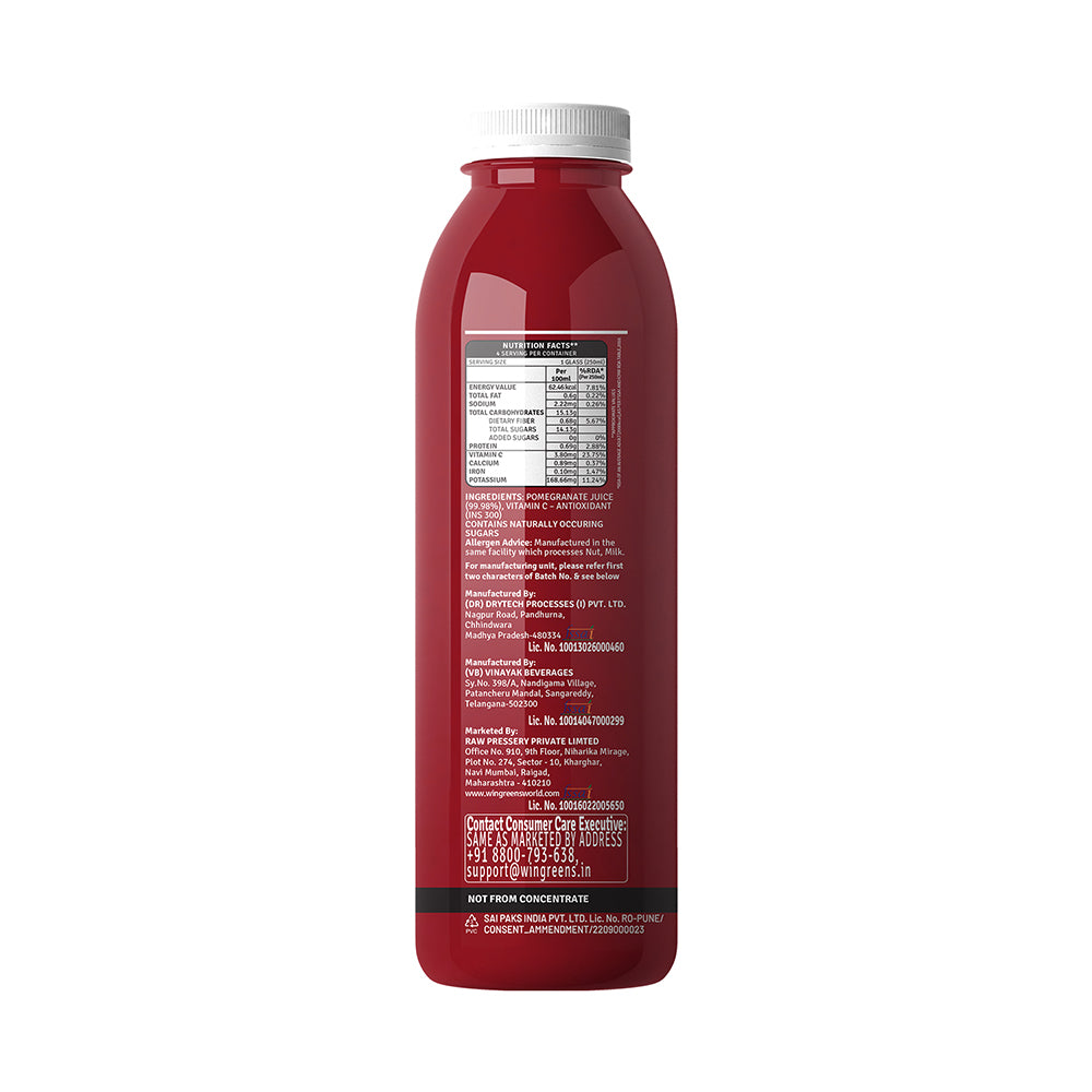 Order Pomegranate Juice Online at the Best Price - Wingreens World ...